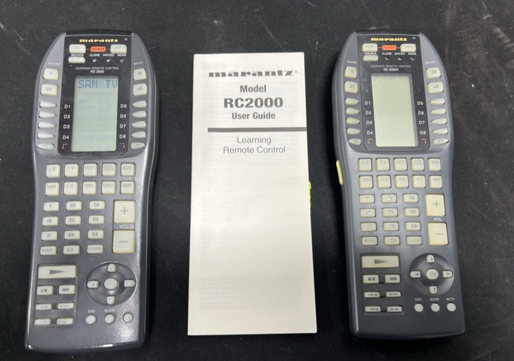 (1) Fujifilm Camera (2) Marantz RC2000 Learning Reomote Control (1) Apple Independence Day Mousepad