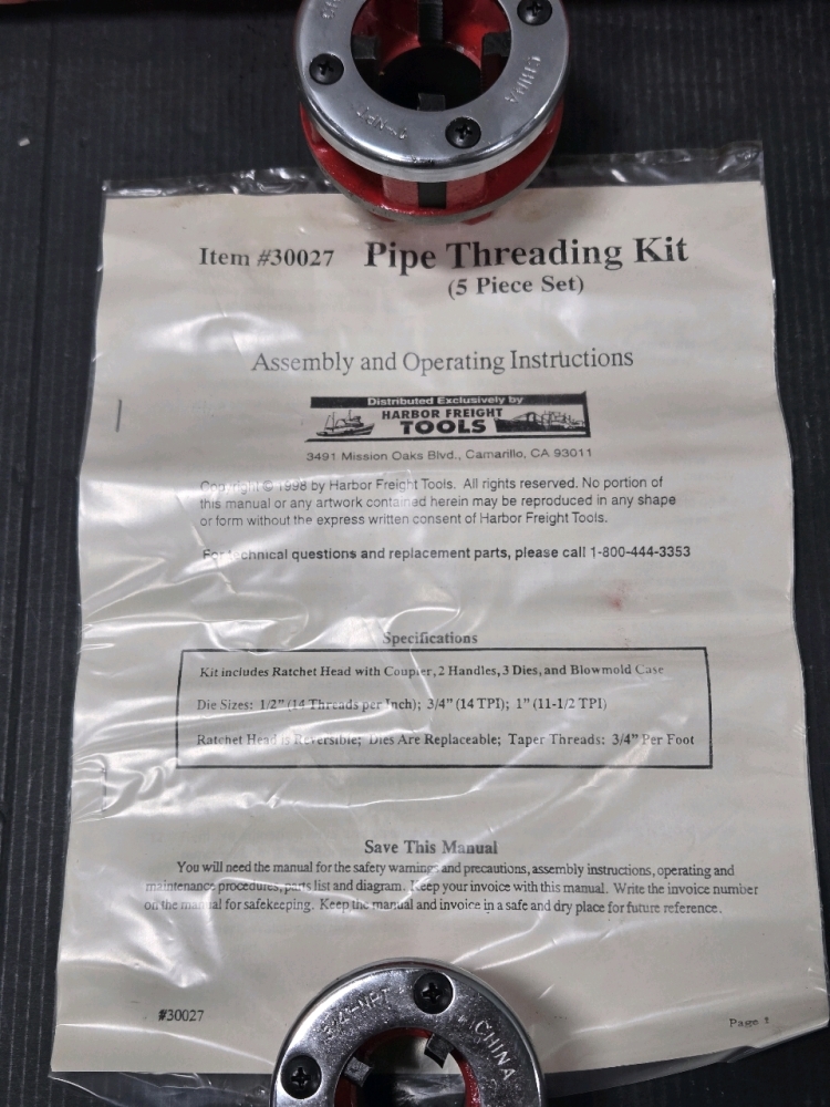 Vintage Delmhorst Hay Moisture Meter, Harbor Freight Pipe Threading ...