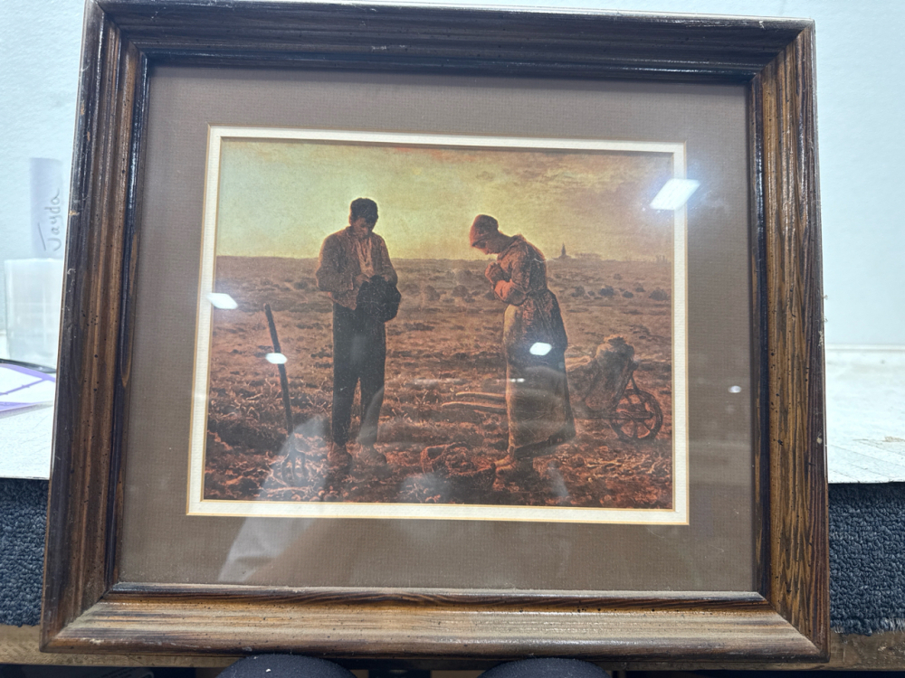 (4) Vintage Framed Paintings And Wall Art