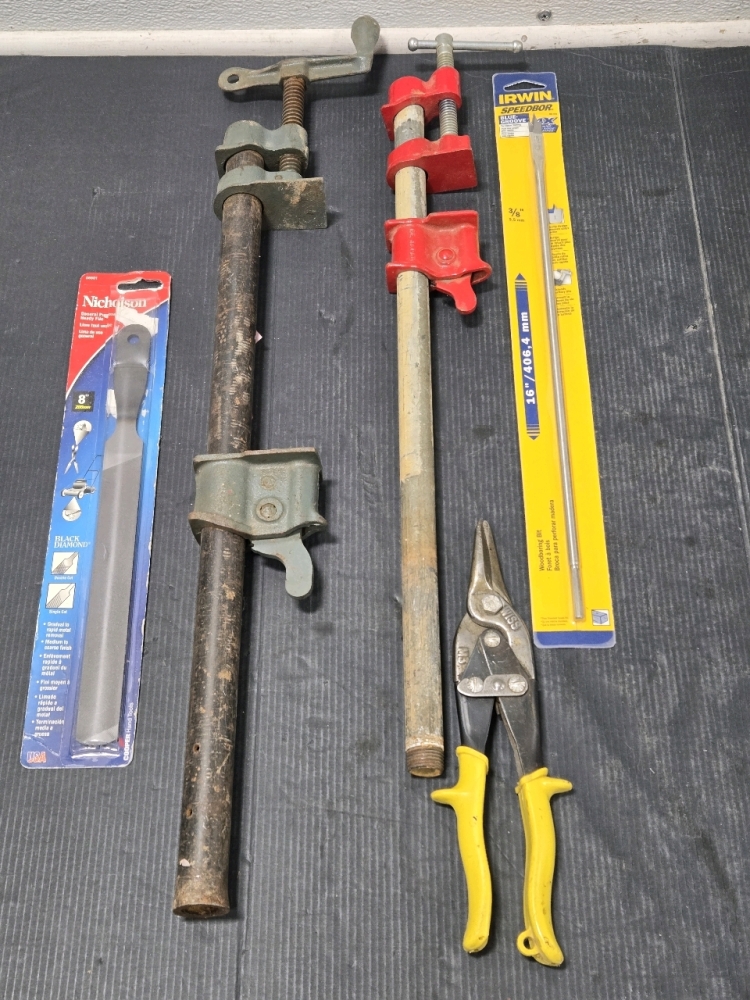 Assorted Hand Tools w/ Medium Size Husky Carry Bag