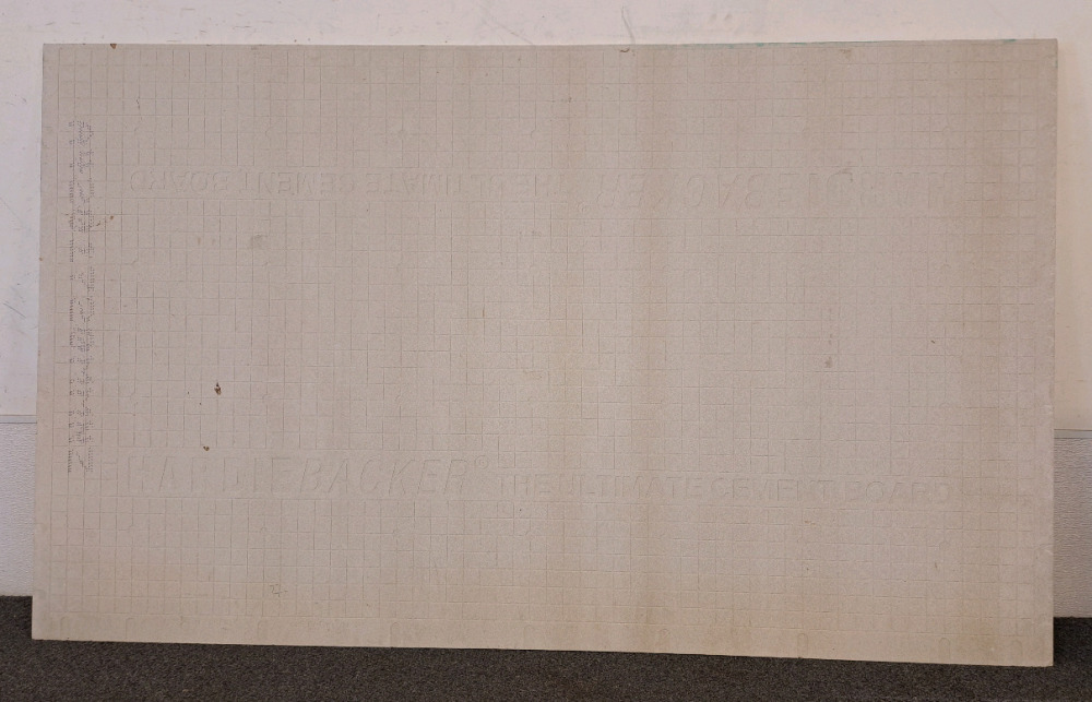 EL 24inx36inx3in Plastic Equipment Pad And 3 Hardie Backer Board 5'x3 ...