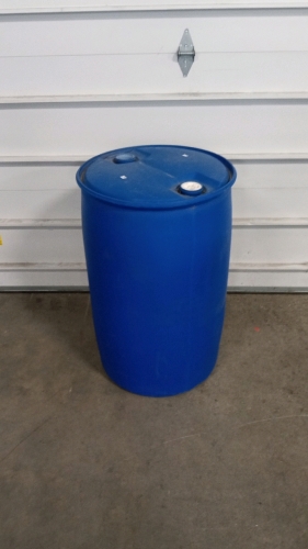 (1) Large Blue Cylinder Container