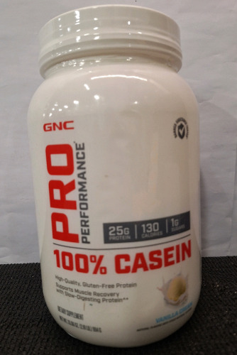 (1) 2.19-LB GNC Pro Performance Supplement, 100% Casein - Vanilla Cream ...