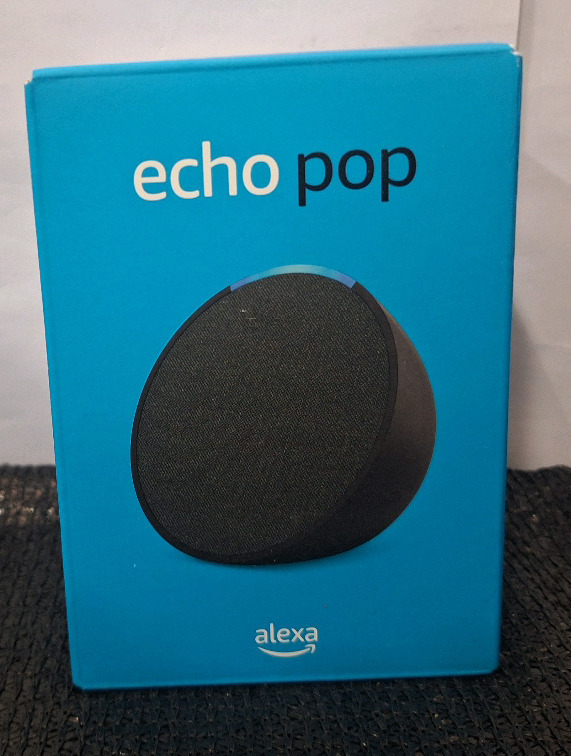 (1) Amazon Echo Pop Speaker & (1) Minecraft Block Building Light