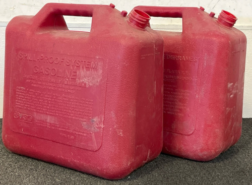 (2) Spill Proof Gasoline Cans