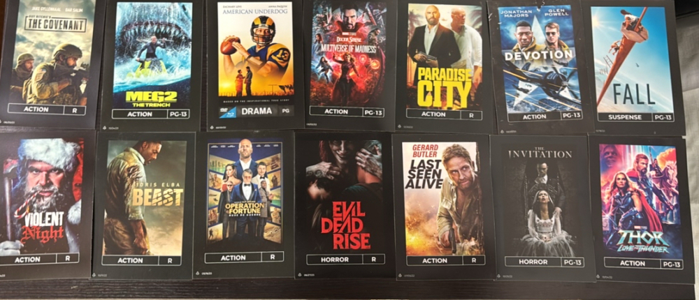 (50) Random Redbox DVD’s