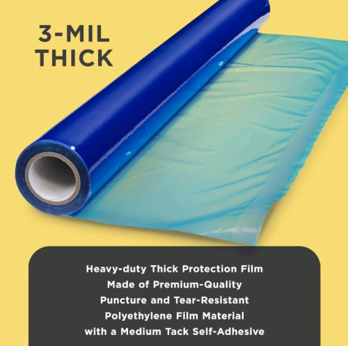 (2) Dura-Gold Floor Protection Film, 36-inch x 200-foot Roll, Clear ...