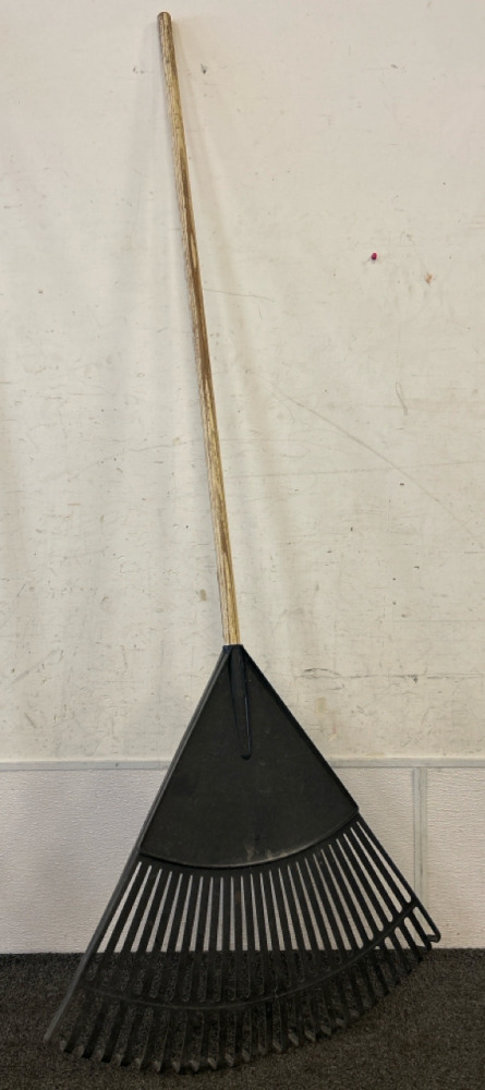 Black Leaf Rake And Metal Lawn Rake