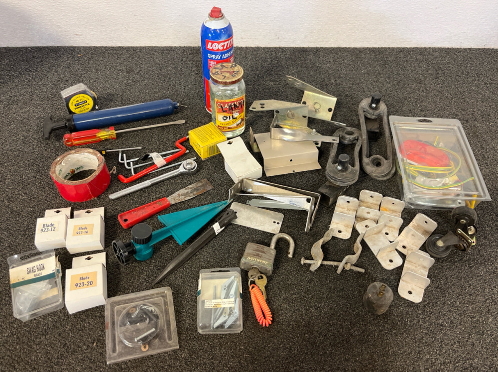 Toolbox, Tool Container W/ Wheels, Small Hand Tools, Parts & Hardware