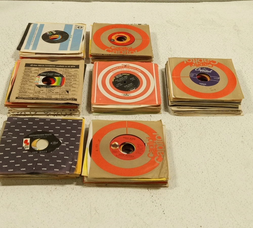 Huge Lot of Over 110 1950s Old Vintage 45 Records From A Jukebox ...