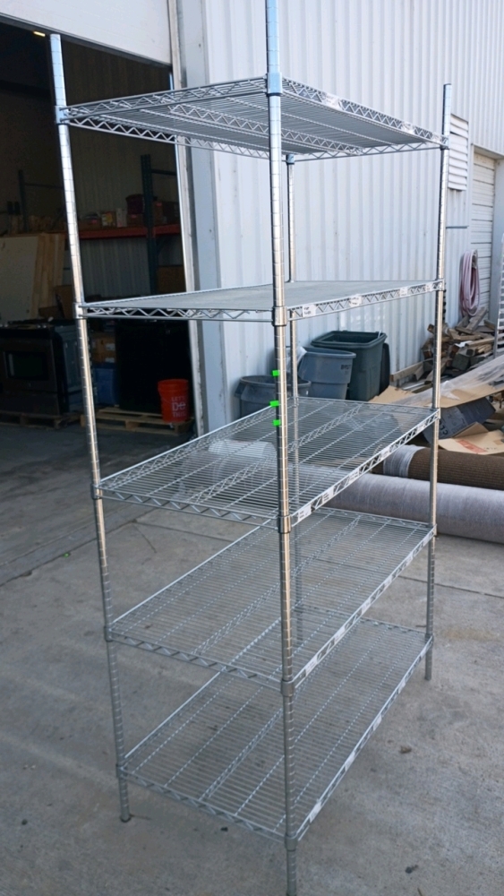 Extra Large InterMetro Chrome Wire Shelf Rack 86x24x48