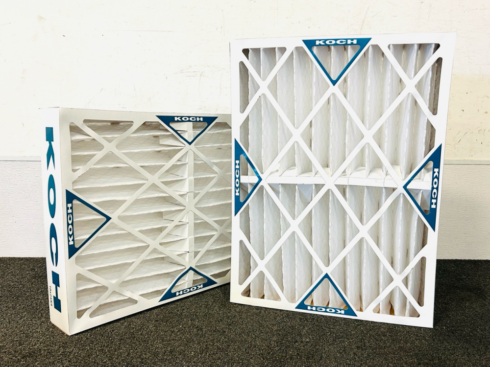 (2) Koch Multi-Pleat Extended Surface Air Filters (18x24x4)