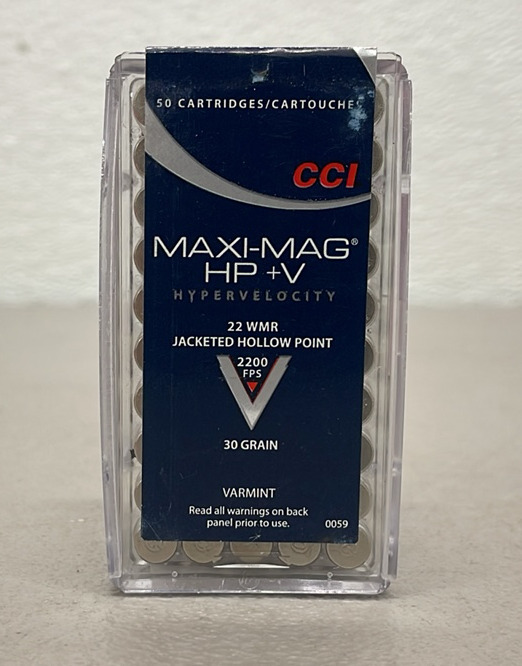 (100) Rounds Of CCI Maxi-Mag HP V, 22 WMR, 30 Grain, JHP, 2200 FPS ...
