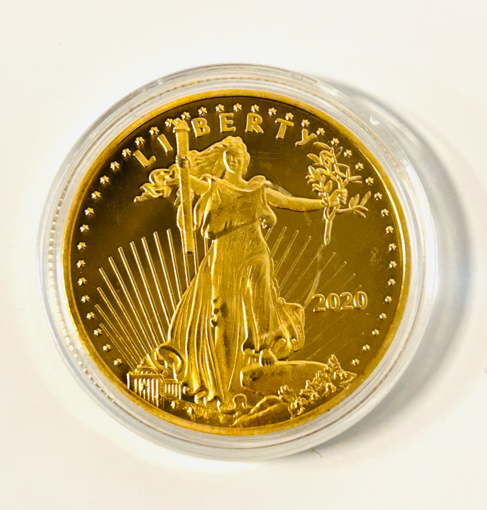 (2) Collectible United States Gold Coin Reproductions “We Believe It To ...