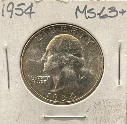 1954 Washington Quarter, 90% Silver, United States Coin