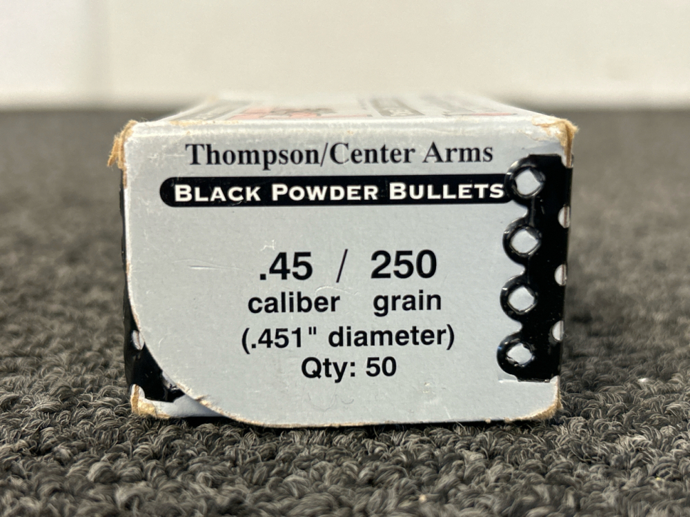 (100) Rnds Of Black Powder Bullets .45 Cal 250 Gr.