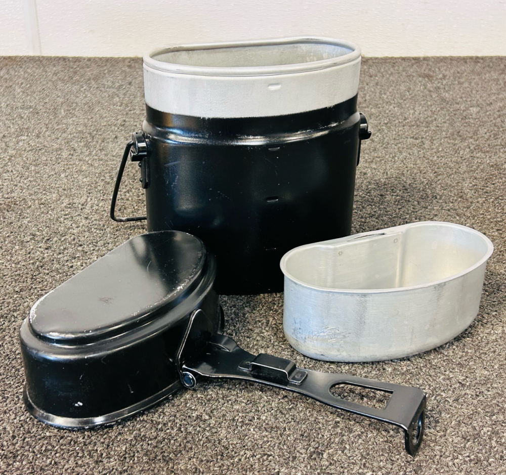 Vintage Military Pack, Swiss Mess Kit and Italian Mess Kit
