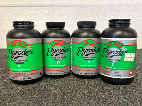 (4) Bottles Of Hodgdon Pyrotex Muzzleloading Propellant (4 Lbs)