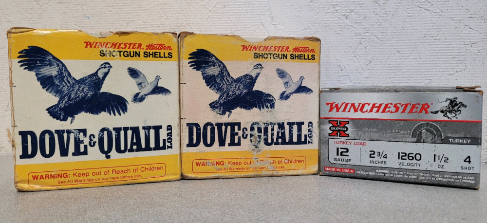 56 Winchester 12 GA. Shotgun Shells- Dove And Quail, And Turkey Loads