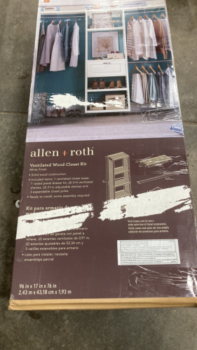 Allen Roth Ventilated Wood Closet Kit