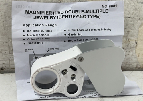LED Double-Multiple Jewelry Identifying Type Magnifier