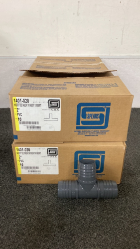 (4) Boxes Spears 2” Tee Insert PVC Pipe Fittings