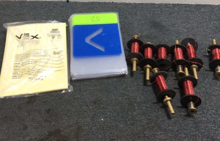 (8) Spools Of Solder On Spools (15) 6x10” Vex Robot License Plates with ...