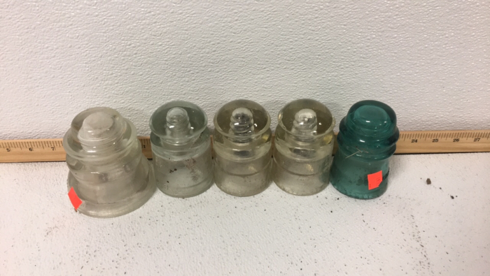 (5) Vintage Power Line Covers