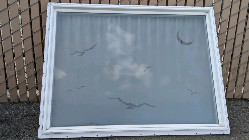 48x36 Artistically Frosted Window