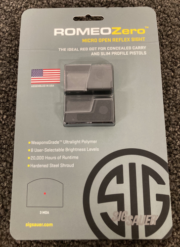 New! Sig Sauer Romeo Zero Red Dot Sight