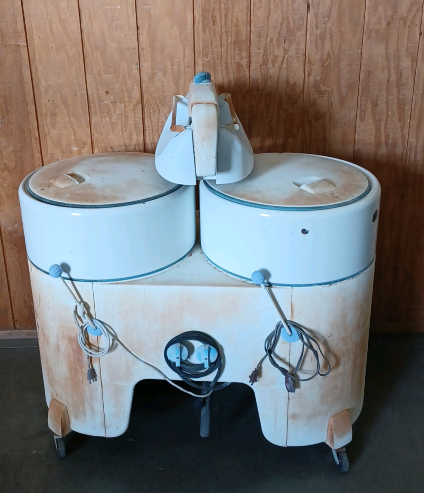 Vintage Dexter Double Tub Wringer Washer