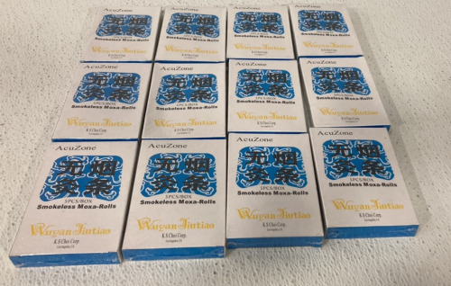 (12) Woyan Jiutiao 5PCS/BOX Smokeless Moxa Rolls Acuzone