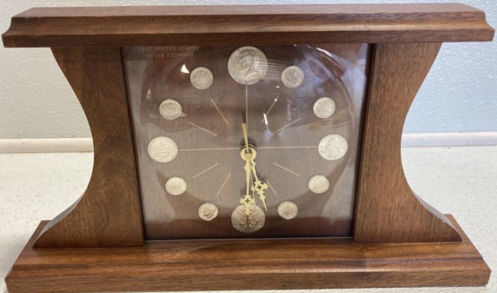 US Silver Coinage Clock