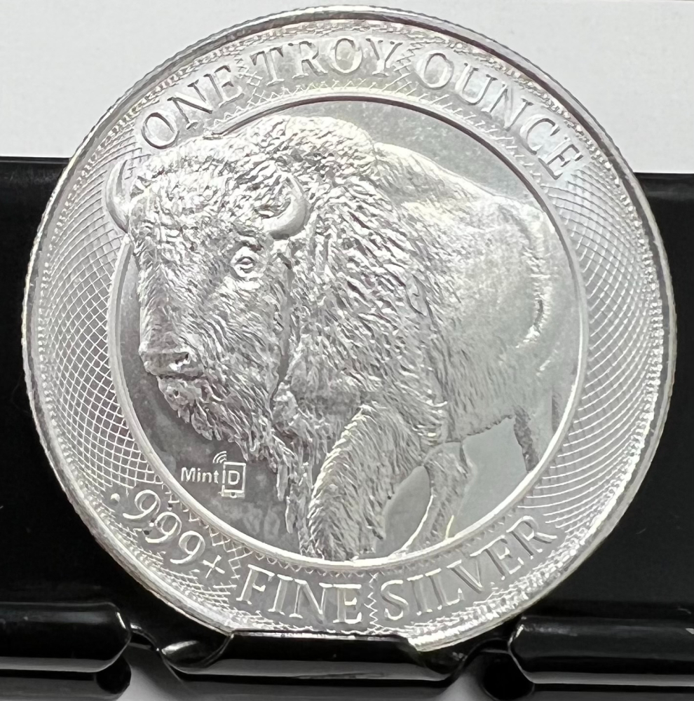 MintlD 1-oz Buffalo Silver Round, .999 Pure