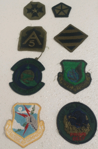 (8) Vintage Original US Military Korean - Vietnam ERA Patches Including ...