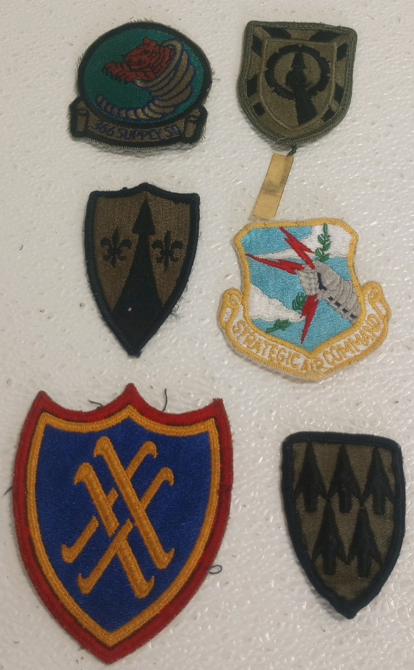 (6) Vintage Original US Military Korean - Vietnam ERA Patches Including ...