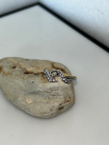 Silver and Gold Tone Snoopy Ring