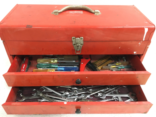 Radnor 3 Level Tool Box & Assorted Tools